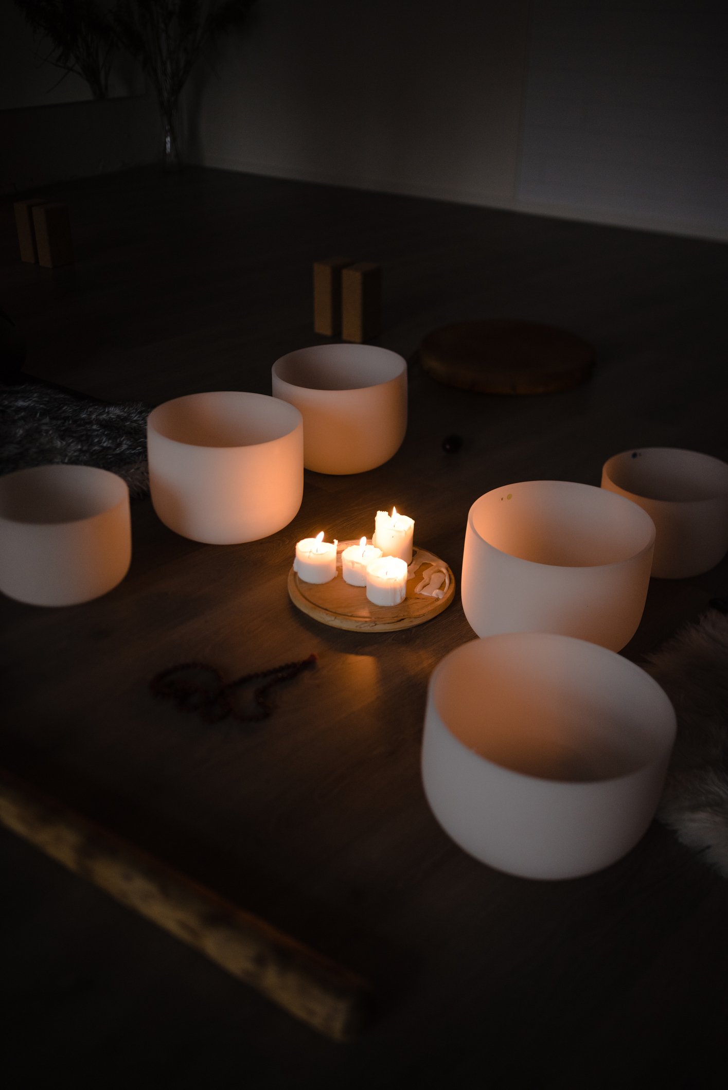 Earth Hour Candle Lit Crystal Sound Bathing